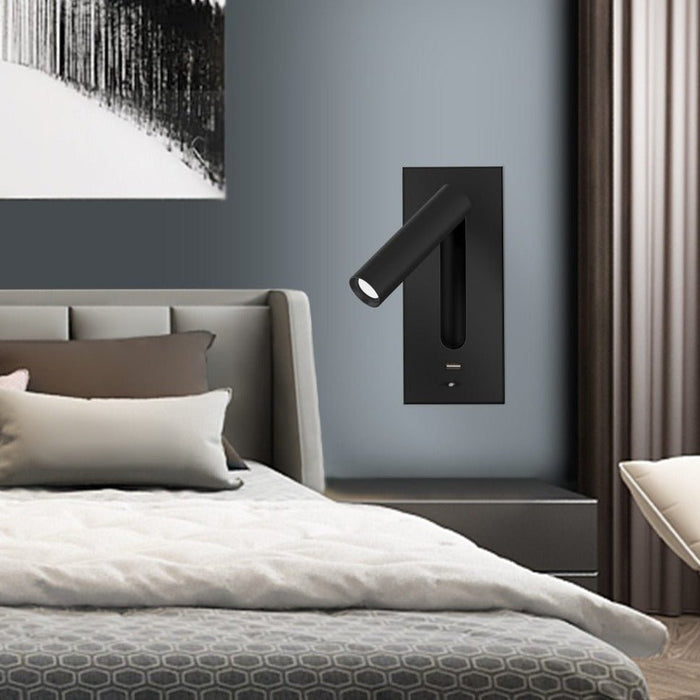 Headboard LED Wall Light with USB Port - Reading Lamp | ELVI HOME