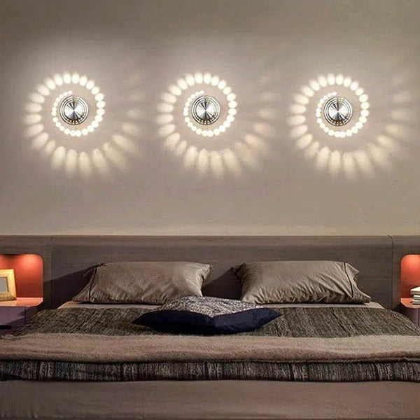 Modern Swirl RGB LED Wall Light