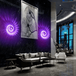 Modern Swirl RGB LED Wall Light