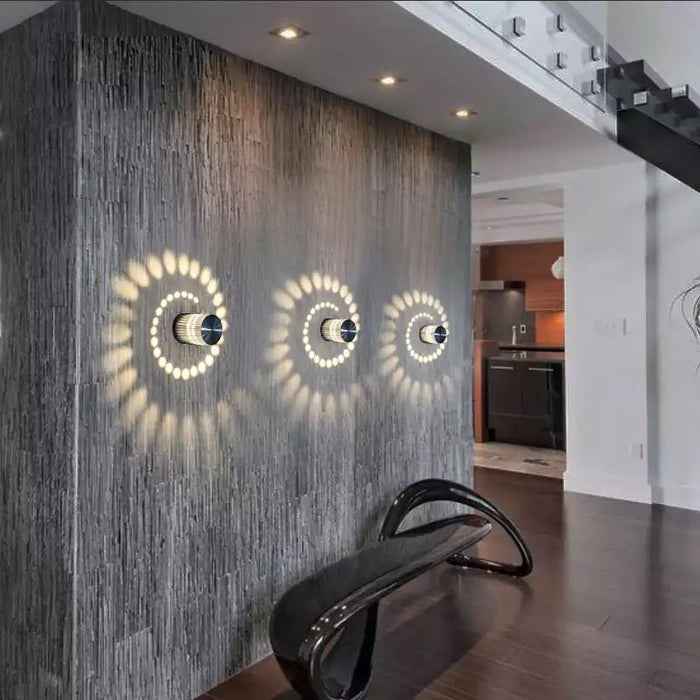 Modern Swirl RGB LED Wall Light