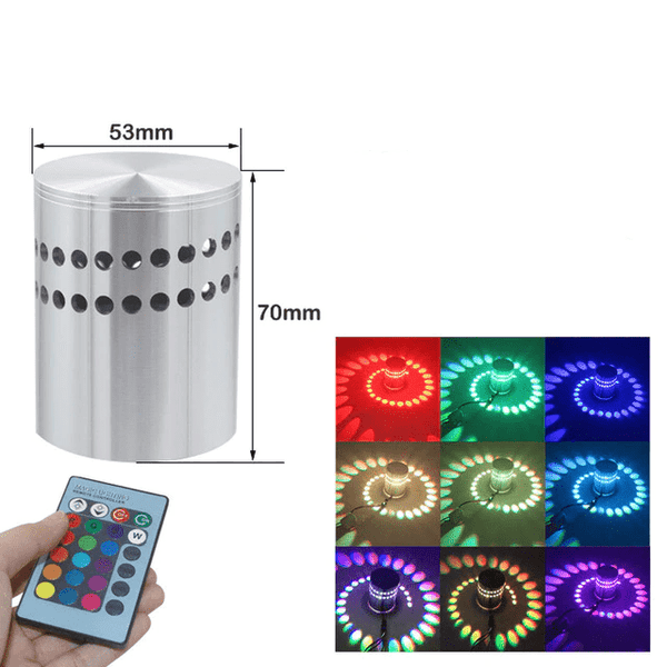 Modern Swirl RGB LED Wall Light
